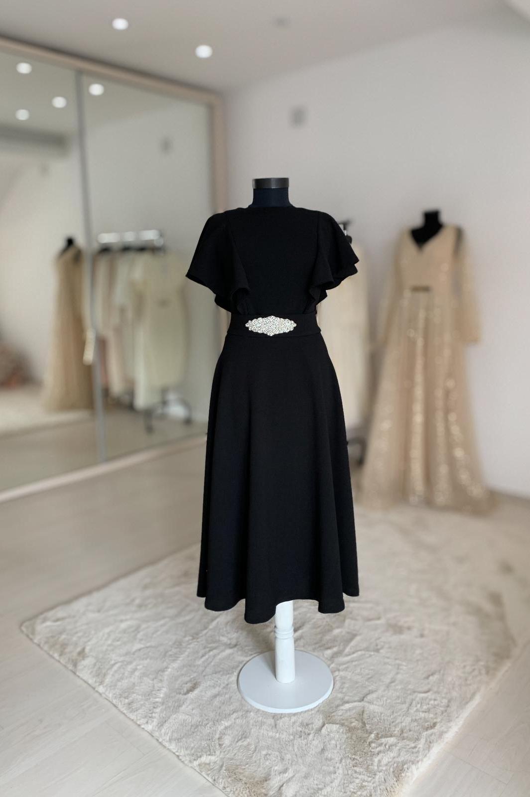 ROCHIE NEAGRA ALISSE, decolteu anchior, de ocazie